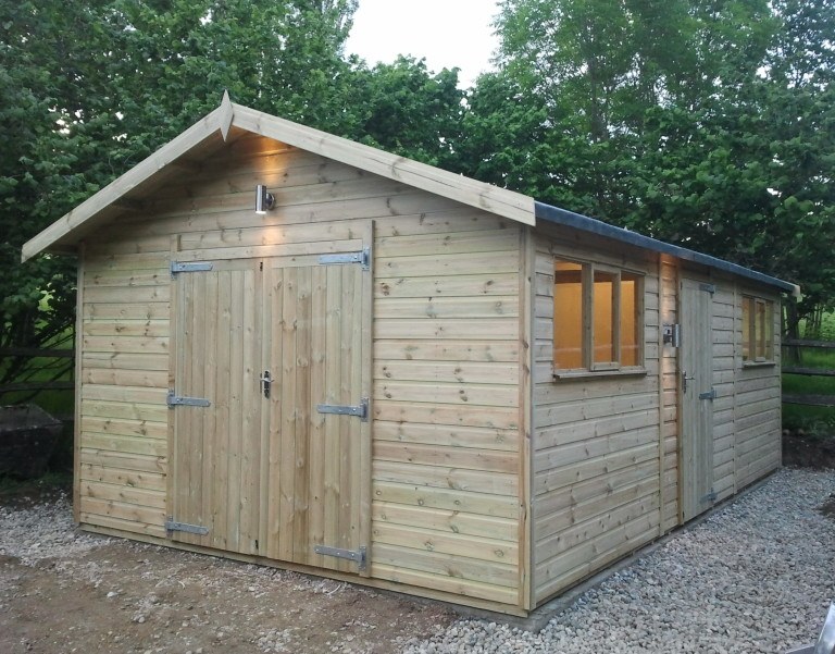 Wooden Workshops for Sale, Timber Workshops UK - Tunstall Garden Buildings