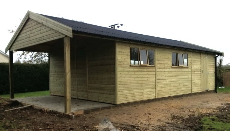 Wooden Workshops for Sale, Timber Workshops UK - Tunstall Garden Buildings